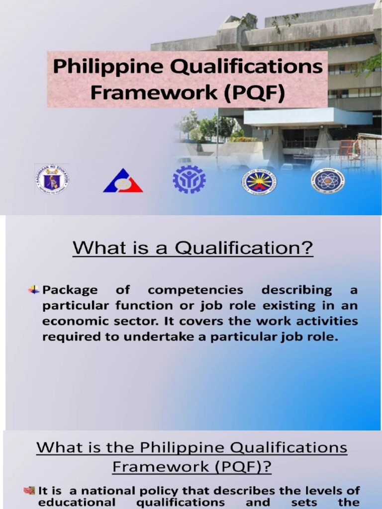 Philippine Qualifications Framework | PDF