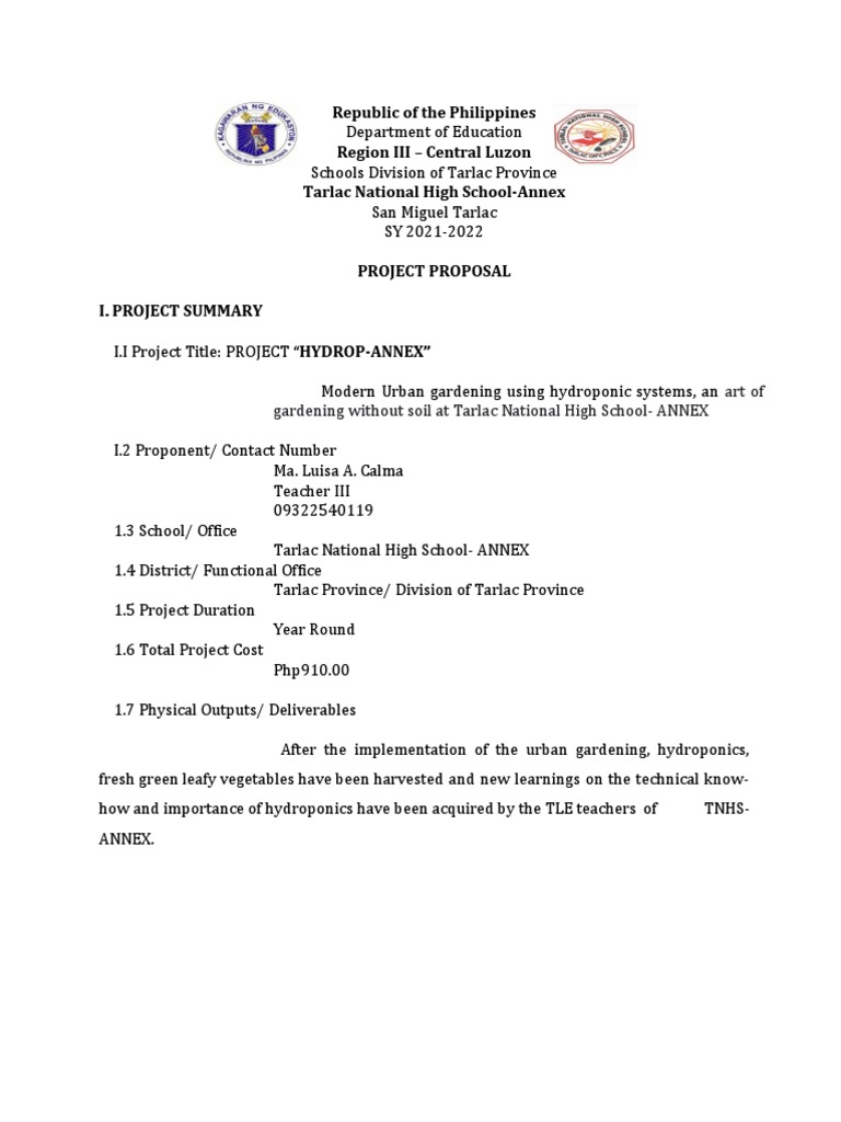 Accomplishment Report | PDF | Hydroponics | Agriculture