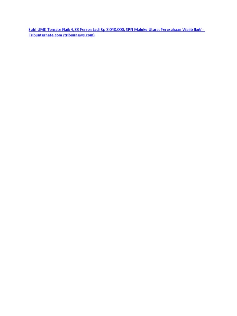 UMK Ternate 2023 | PDF