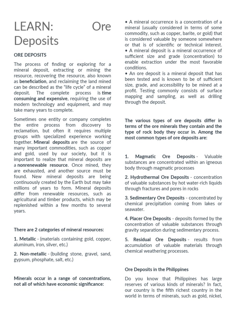 Week 3 - Handouts | PDF | Biofuel | Mining Week 3 - Handouts | PDF | Biofuel | Mining