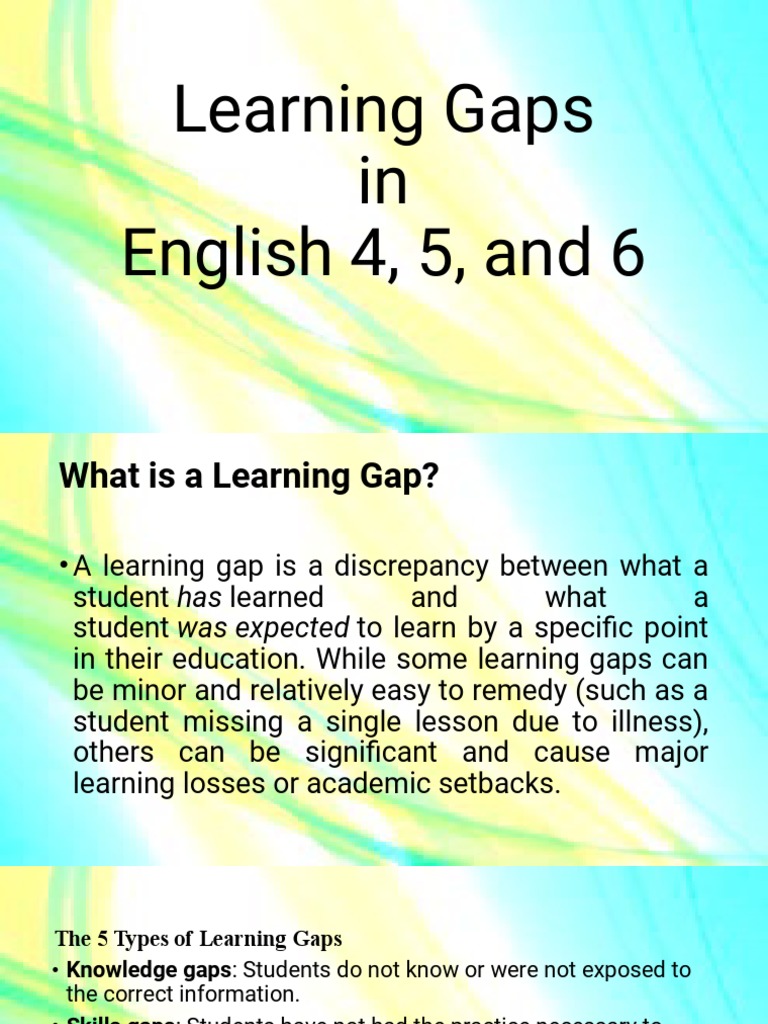 Learning Gaps | PDF