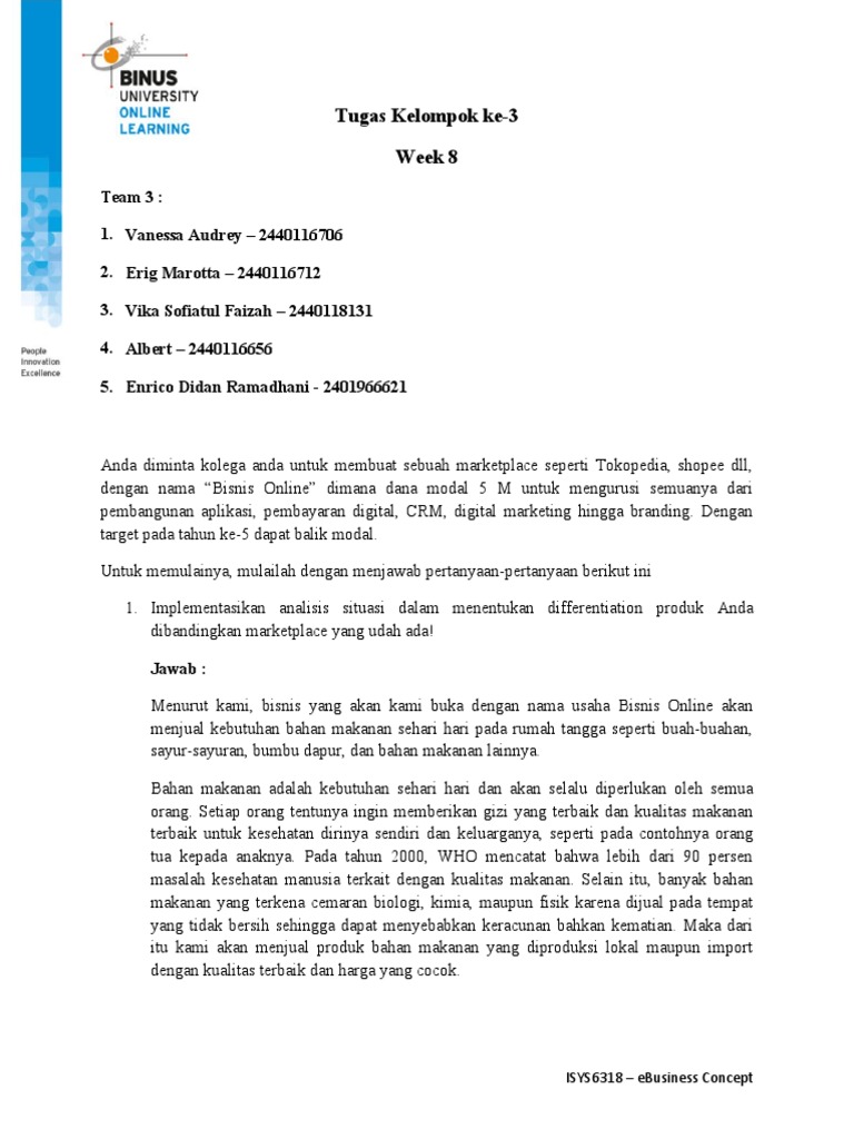 2212 Isys6318035 Jiba TK3-W8-S12-R2 Team3 | PDF