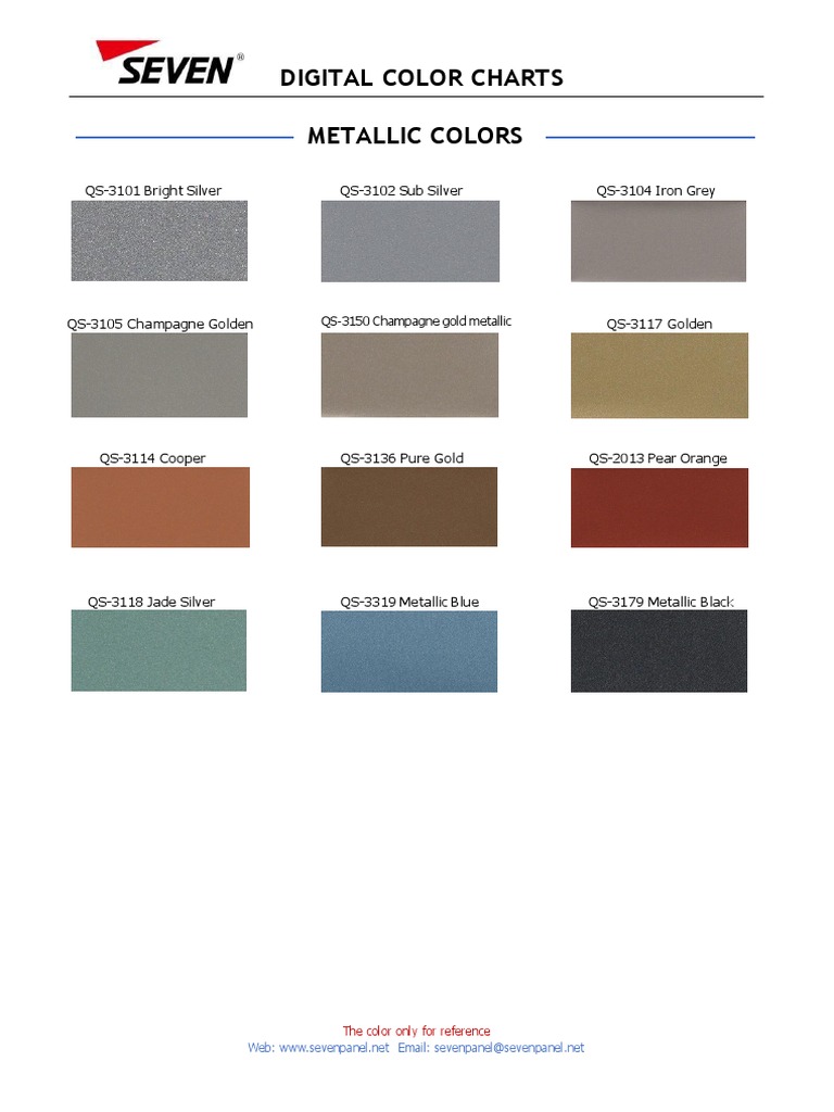 SEVEN E-Color Charts | PDF