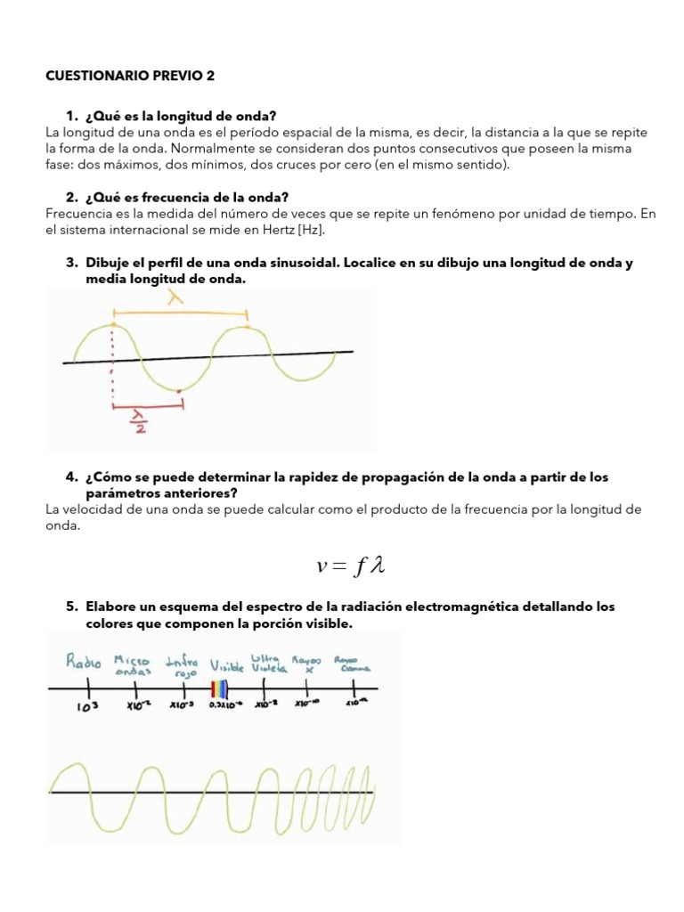 Cuestionario Previo 2 | PDF