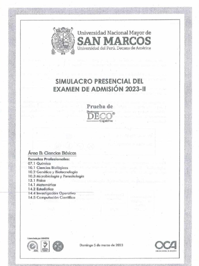 B Simu SM - 5 Marzo PDF | PDF