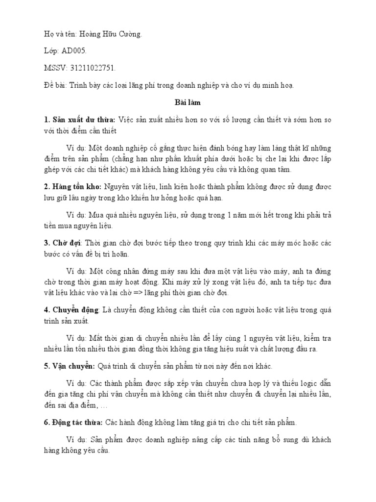 BT C11 - Hoàng Hữu Cư NG - QTĐH | PDF