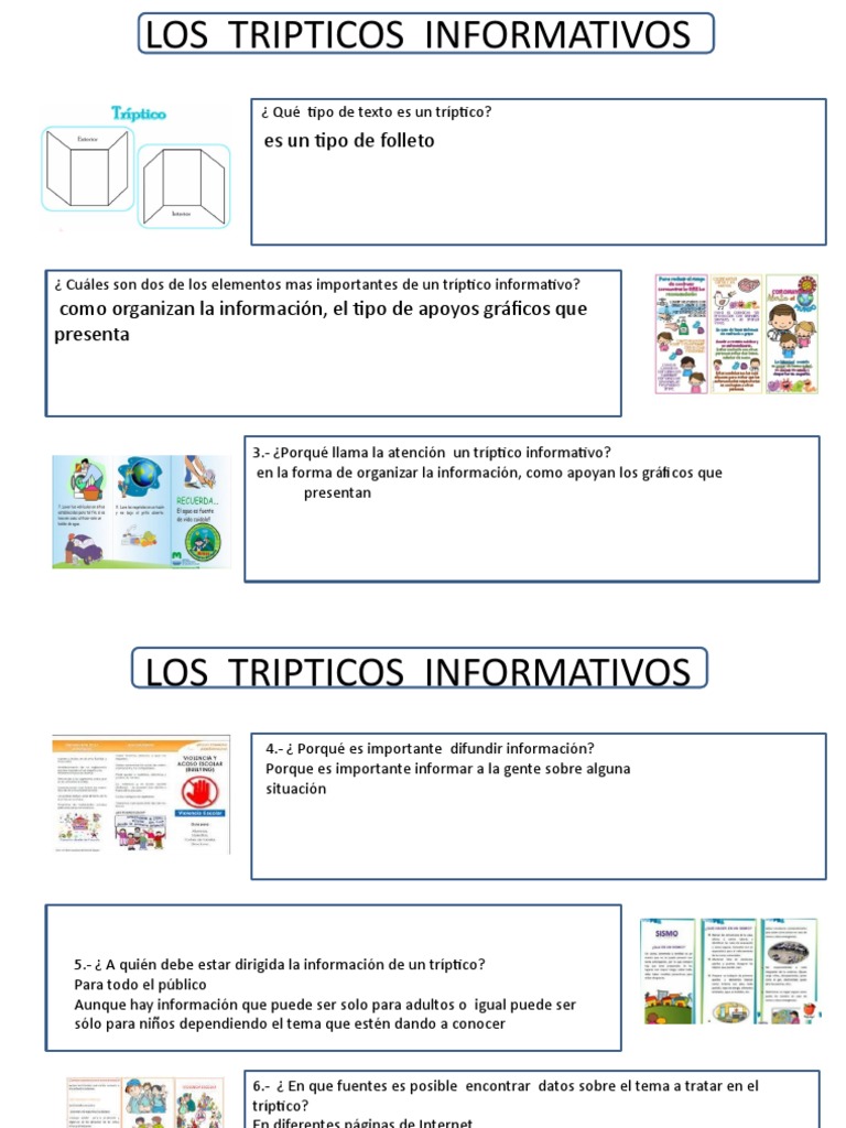 Guía de Trípticos Informativos | PDF