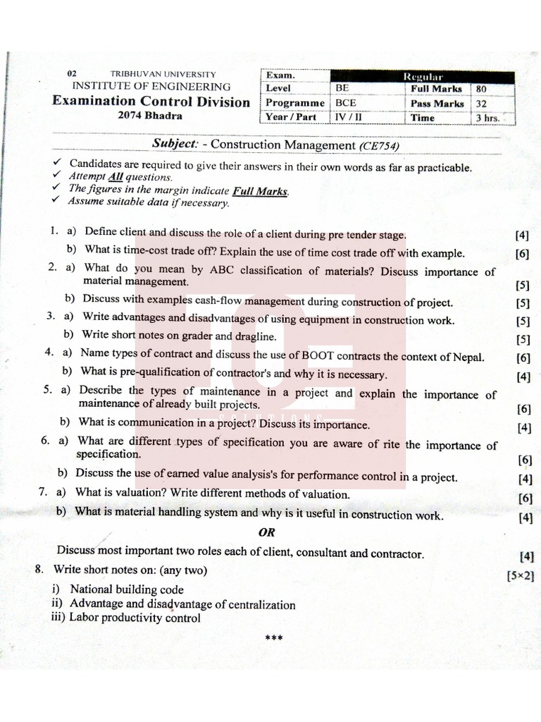 Construction Management | PDF