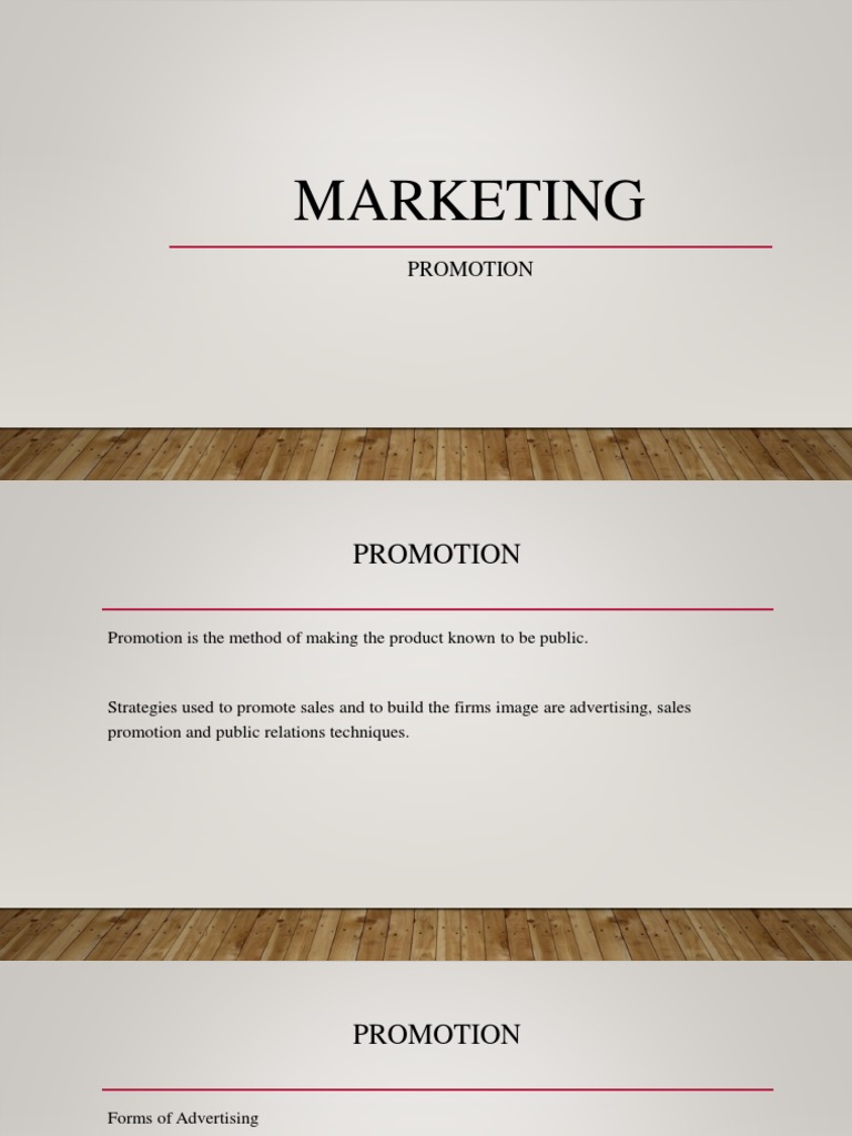 Marketing PROMOTION PDF | PDF | Discounts And Allowances | Advertising