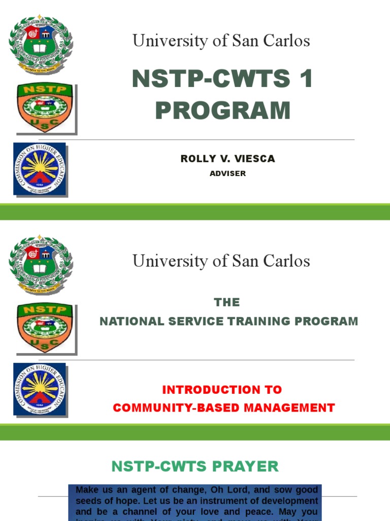 USC-NSTP CWTS 1 Presentation - CBM - 12032022 - Final | PDF | Science | Methodology
