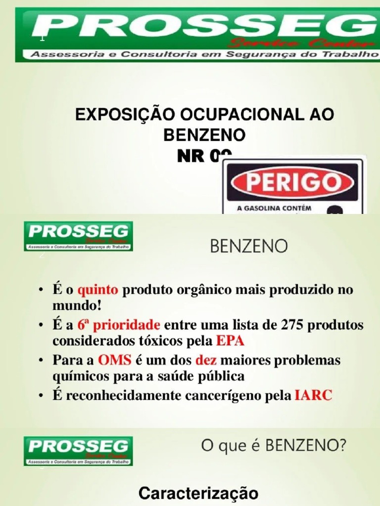 Treinamento Exposição Ao Benzeno 2 | PDF