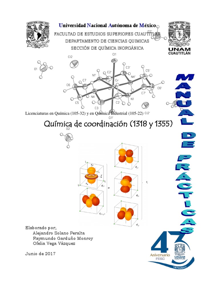 Manual Q.coordi PDF | PDF | Laboratorios | Ligando