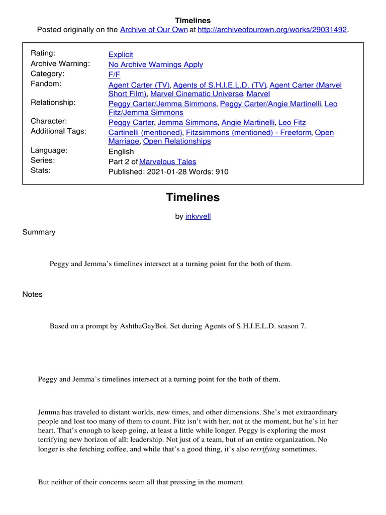 Timelines | PDF | Television Series Created