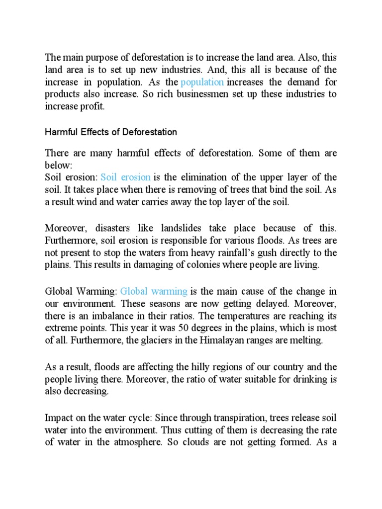 Deforestation Pdf