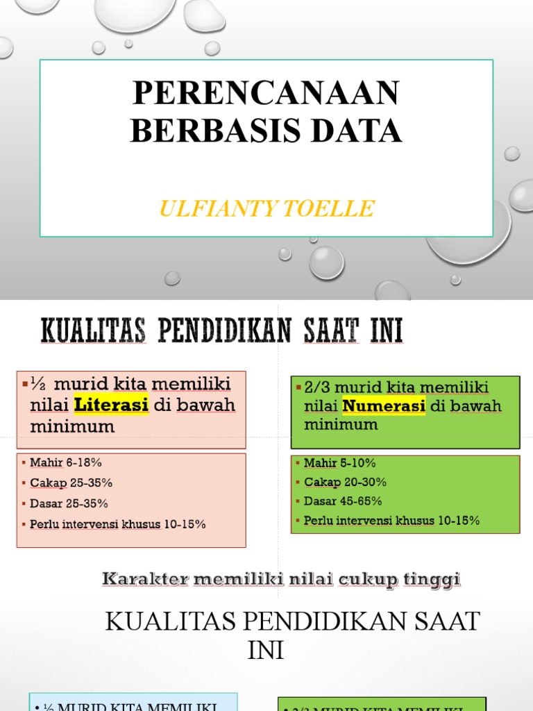PBD 2022@@Perencanaan Berbasis Data SEKOLAH.pptx | PDF