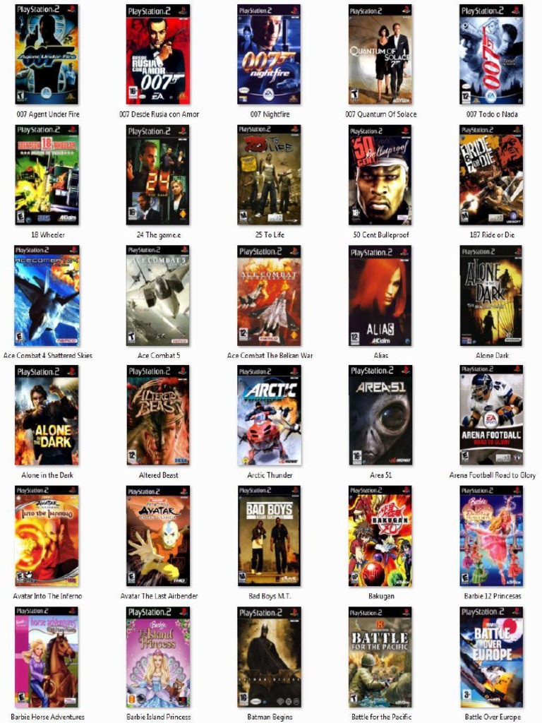 Catalogo Ps2 Completo 1 PDF | PDF