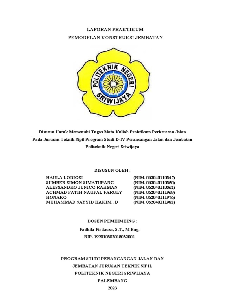 Laporan Praktikum Pemodelan Konstruksi Jembatan Fix | PDF