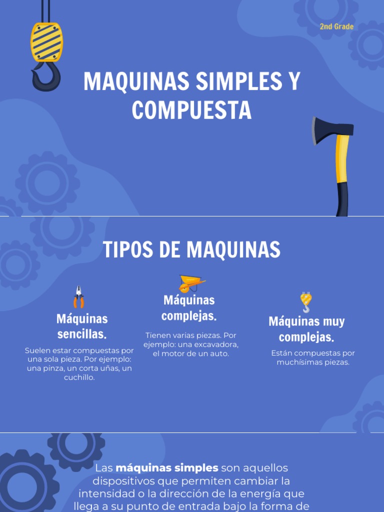 Maquinas Simples y Compuestas | PDF