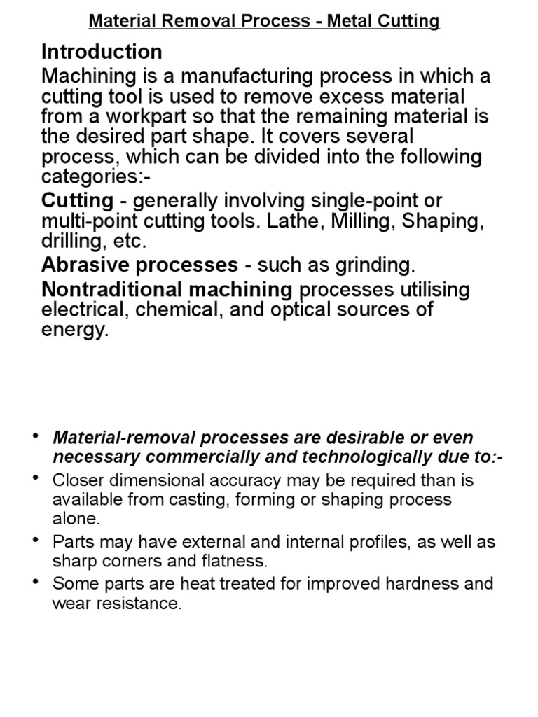 Manufacturing Processes (Machining Processes & Machine Tools) (Beng ...