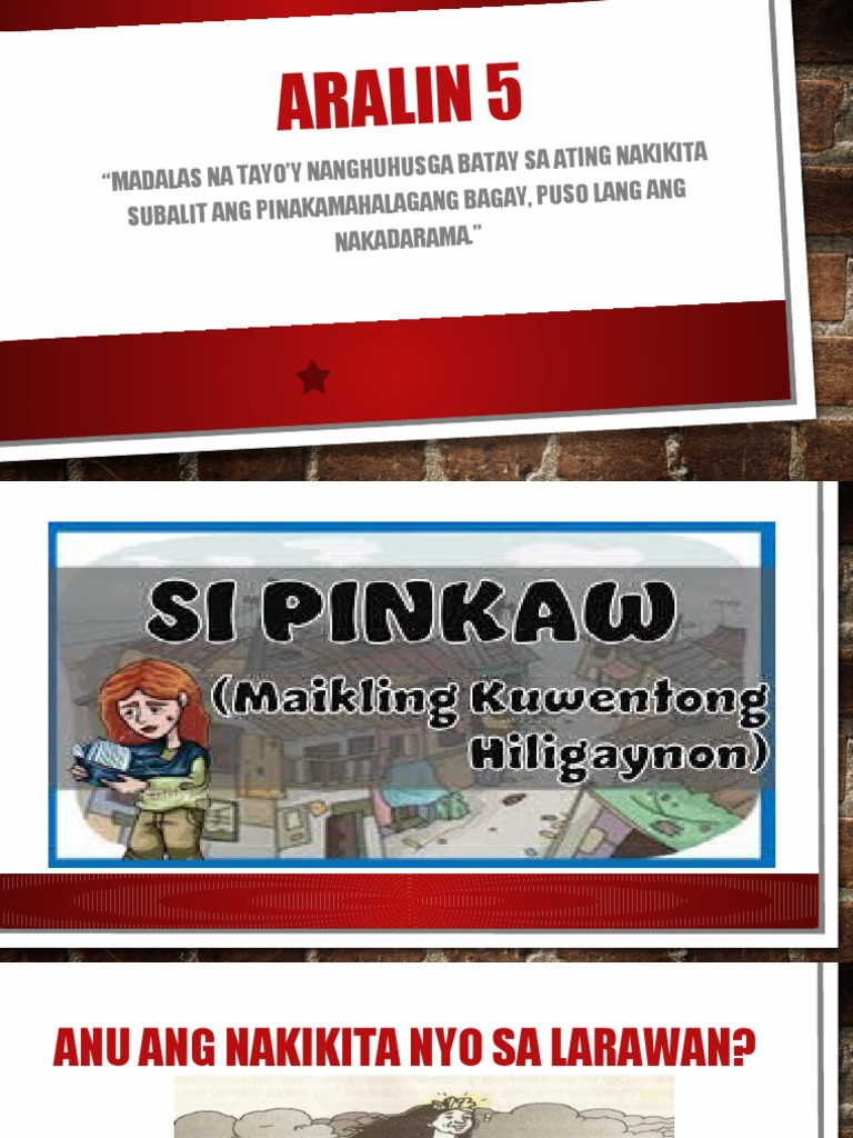 Aralin 5 Si Pinkaw | PDF