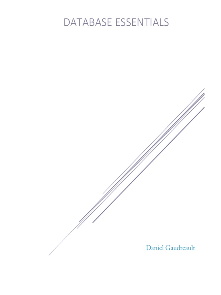 Database Essentials 18S PDF | PDF | User (Computing) | Information ... Database Essentials 18S PDF | PDF | User (Computing) | Information ...