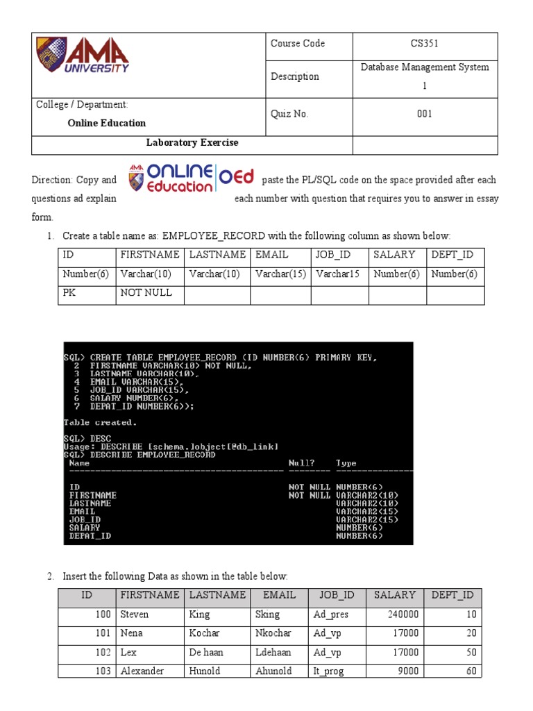 Week004-DML-LabExer001 Rivera Dennis | PDF | Software Engineering | Information Technology ...