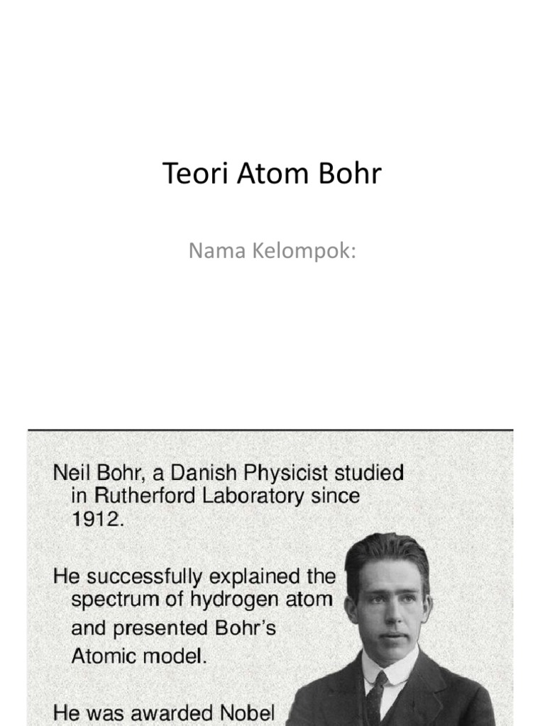 Teori Atom Bohr | PDF