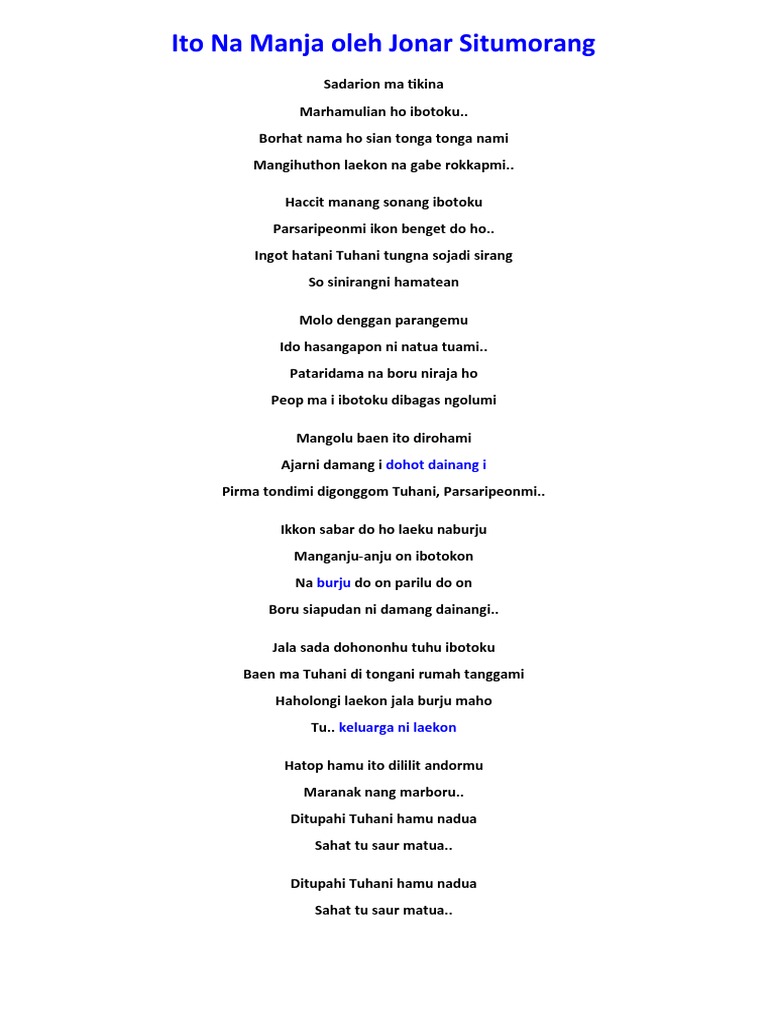 Ito Na Manja | PDF