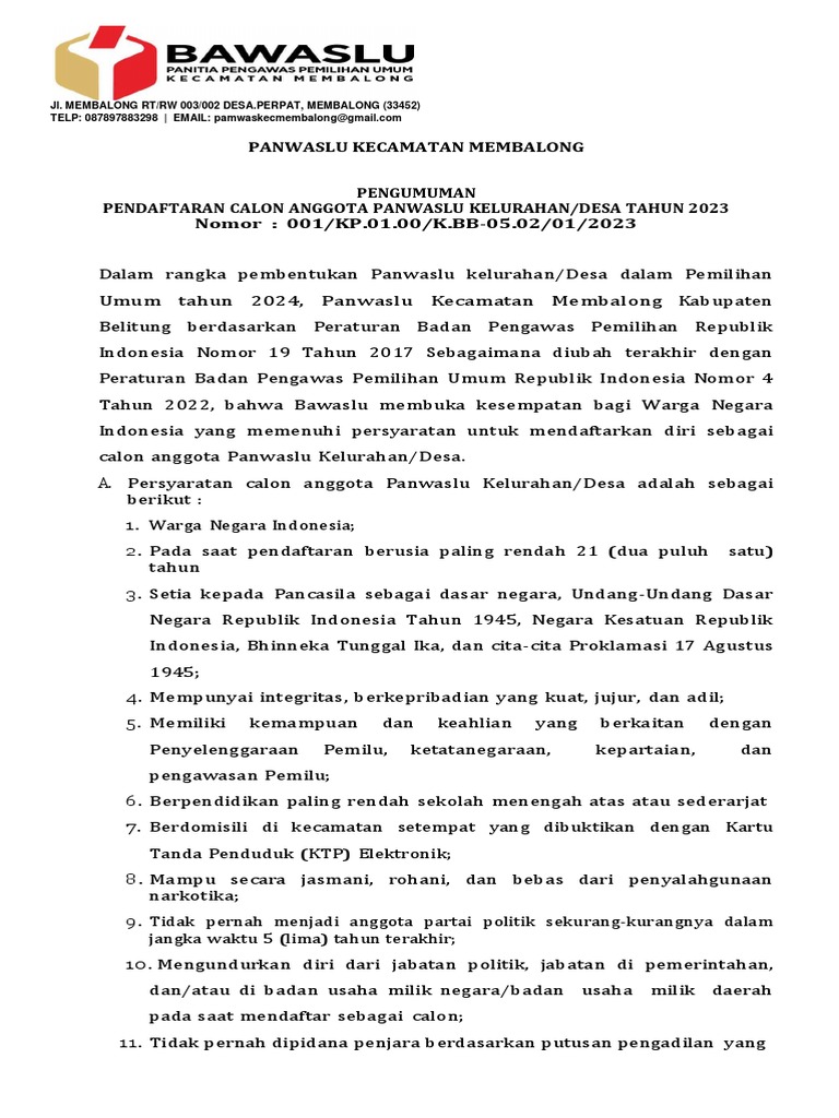 Persyaratan PKD PDF | PDF