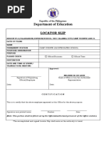LOCATOR SLIP For Teachers | PDF | Government