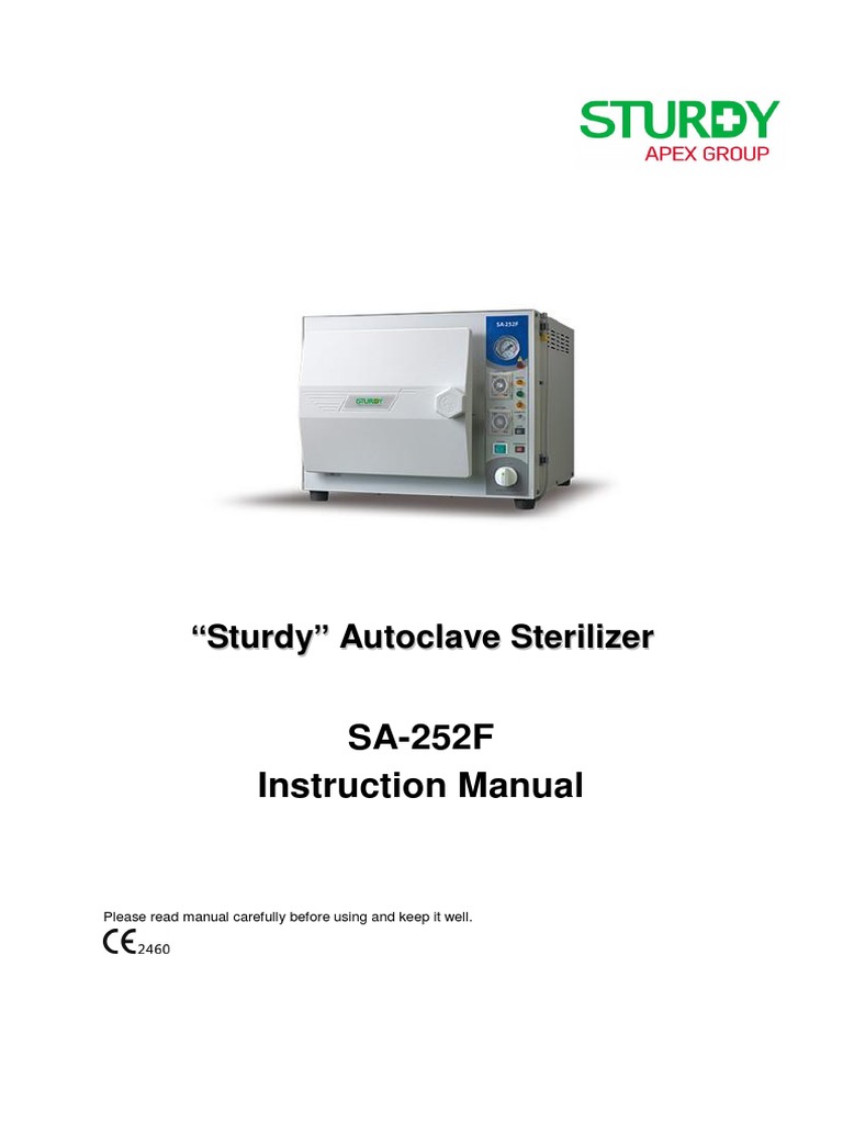 422-02027-11 SA-252F-5個燈英文操作手冊 | PDF | Sterilization (Microbiology) | Valve