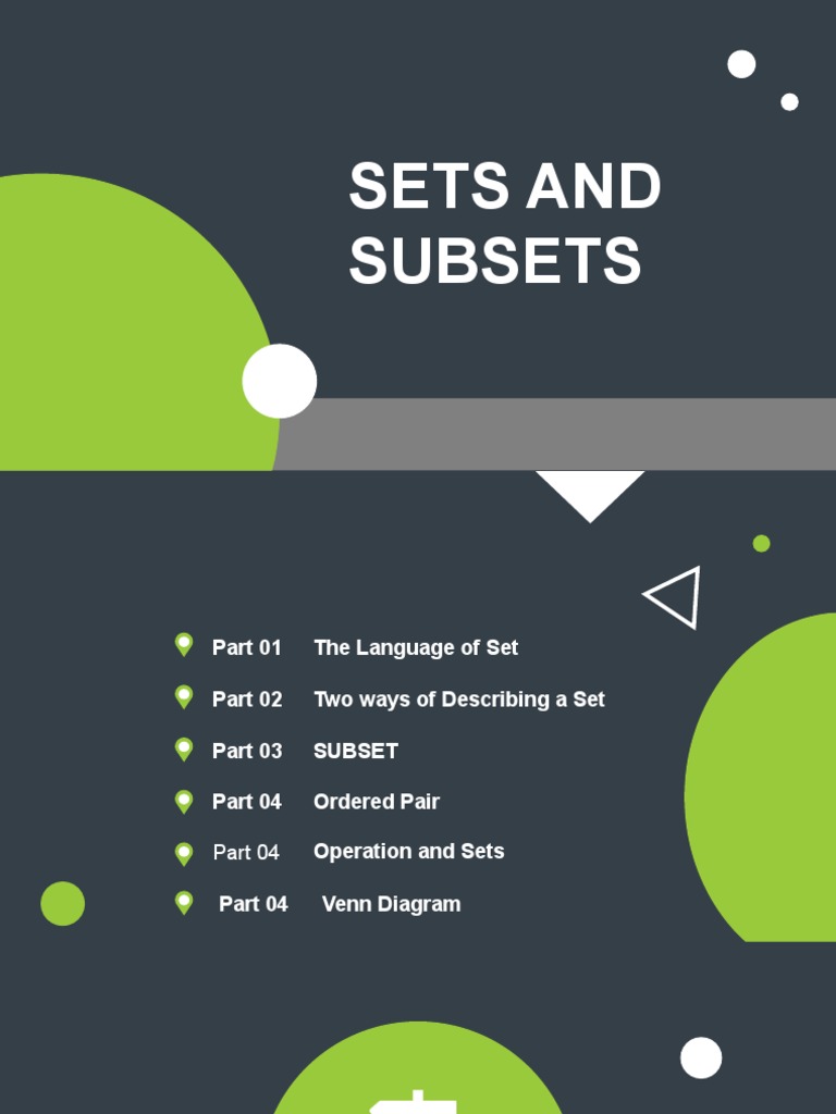 Set and Subset | Download Free PDF | Set (Mathematics) | Mathematics