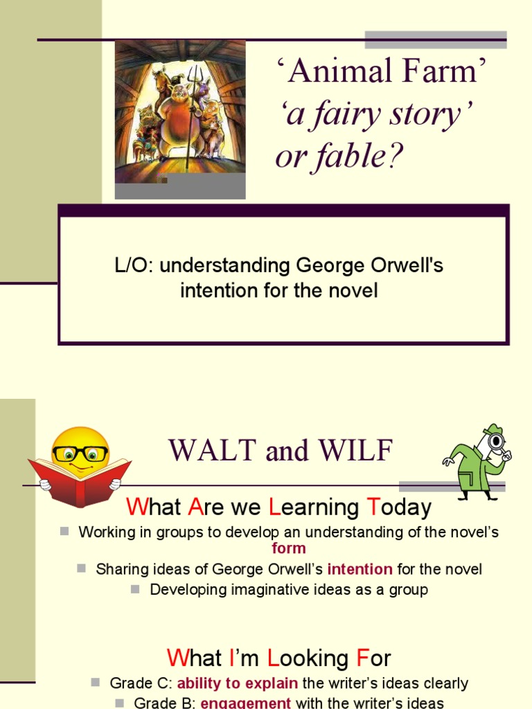 Understanding Animal Farm's Intentions | PDF | Fairy Tales | Sheep