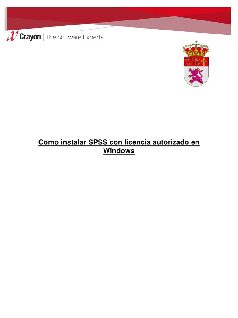 Manual Instalacion Spss Windows PDF | PDF | Spss | Microsoft Windows Manual Instalacion Spss Windows PDF | PDF | Spss | Microsoft Windows