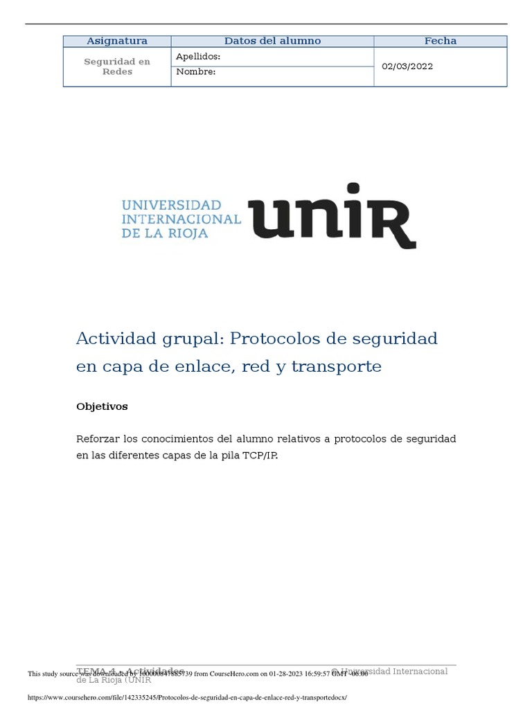 Protocolos de Seguridad en Capa de Enlace Red y Transporte | PDF ... Protocolos de Seguridad en Capa de Enlace Red y Transporte | PDF ...