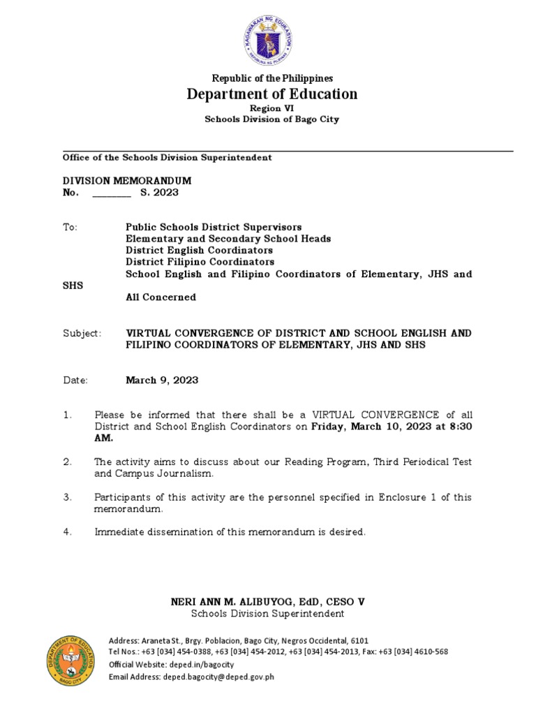 Inclosure 1 and 2 English and Filipino Coordinators | PDF | Network Service | Online Services