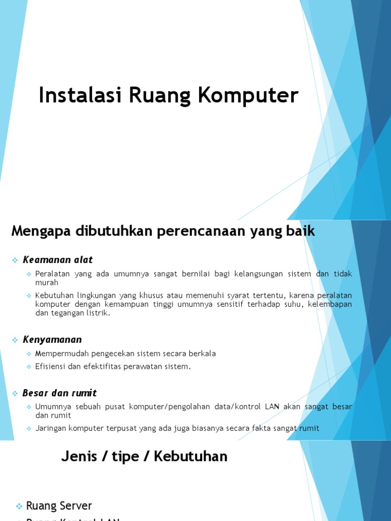 Bab 3 Instalasi Ruang Komputer | PDF