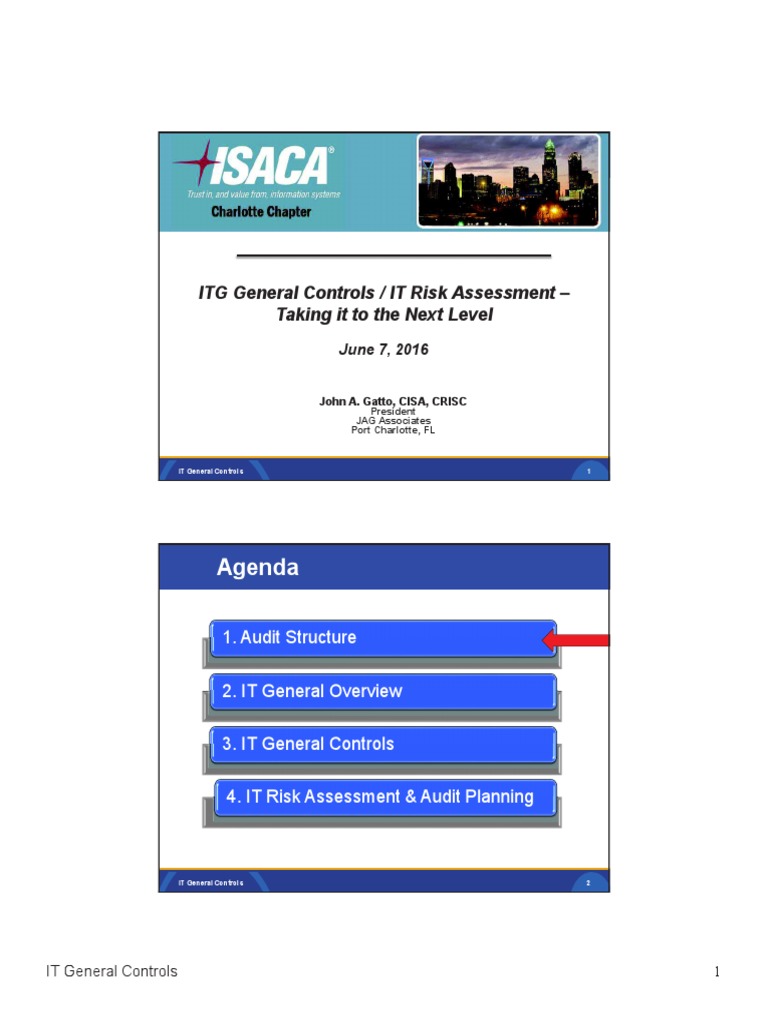 IT General Controls - John Gatto (Part 1) | PDF | Internal Control | Risk Management