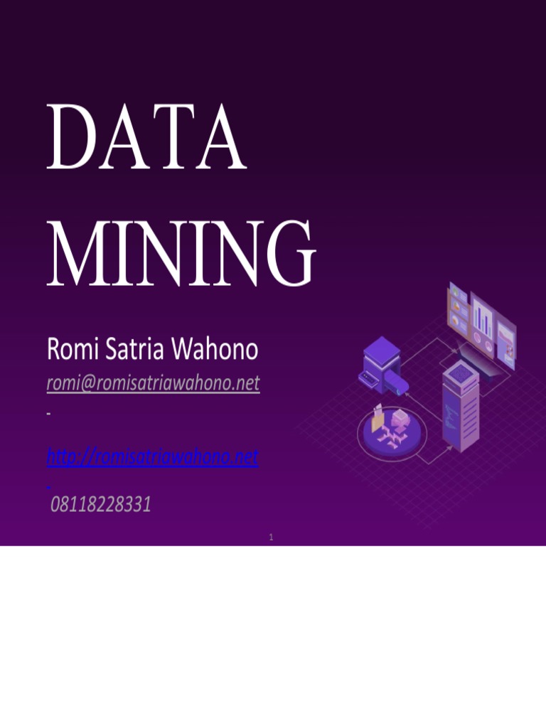 Romi DM Apr2020 | PDF | Data Mining | Support Vector Machine