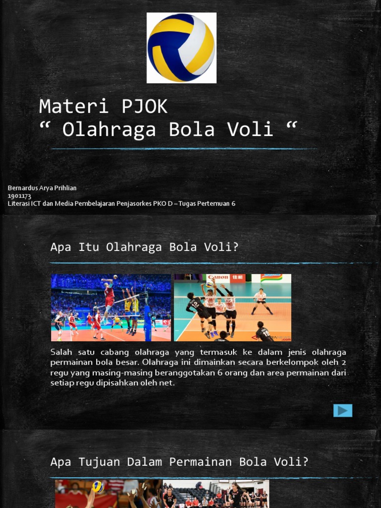 Materi PJOK Bola Voli | PDF