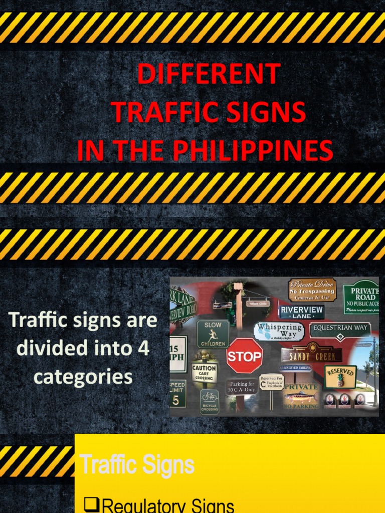 Understanding Traffic Sign Categories and Regulatory Signs in the ...