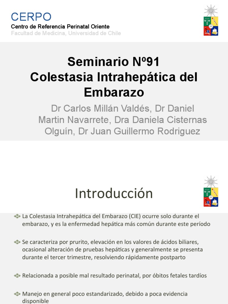 Colestasis Intrahepática en el Embarazo | PDF | Feto | Parto prematuro