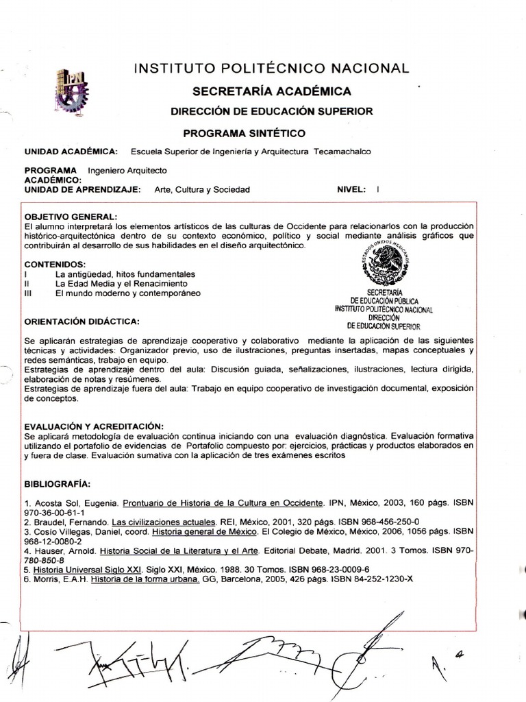 Programa Academico | PDF