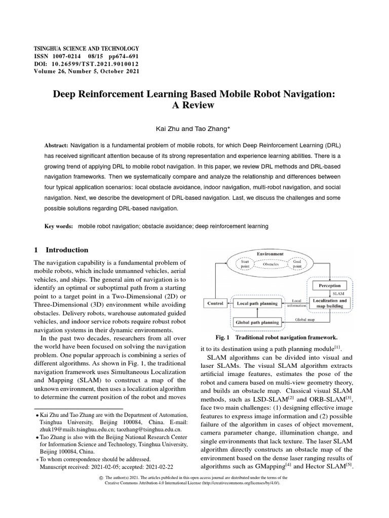 Deep Reinforcement Learning Based Mobile Robot Navigation A Review | PDF | Applied Mathematics ...