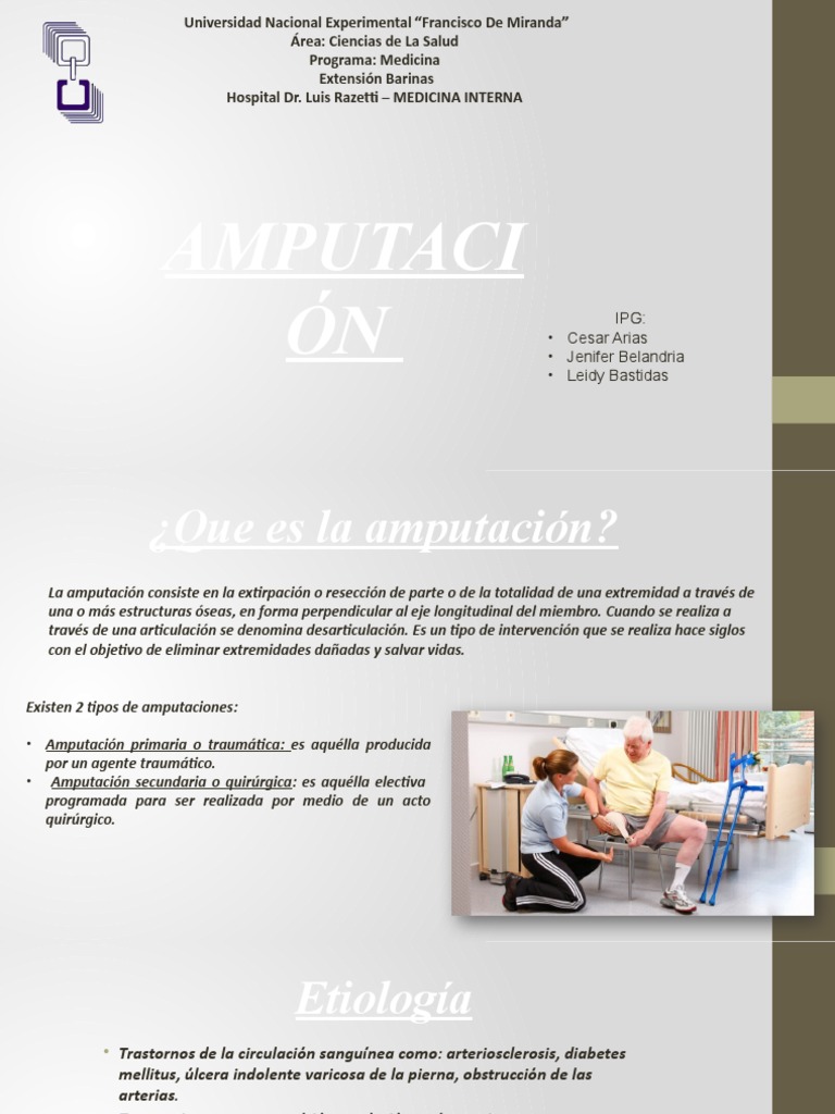 AMPUTACION | PDF | Rodilla | Amputación