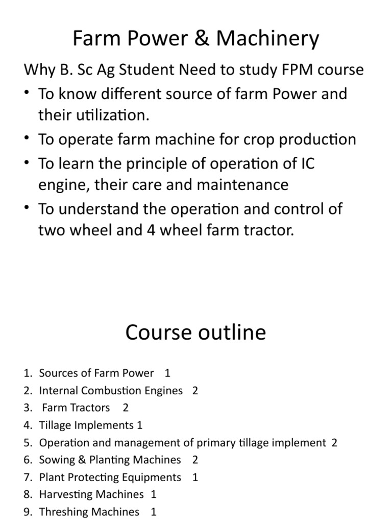 1.source of Farm Power | PDF | Farms | Tillage