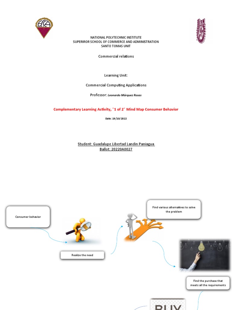 LPGL - Mind Map Consumer Behavior | PDF