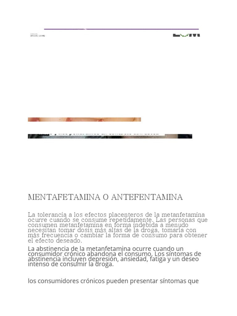 Efectos y Riesgos de la Metanfetamina | PDF