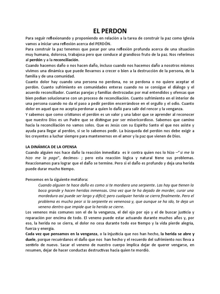 El Perdon 1 | PDF | Perdón | Serpiente