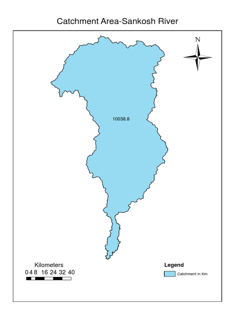Sankosh River Catchment Area Map | PDF